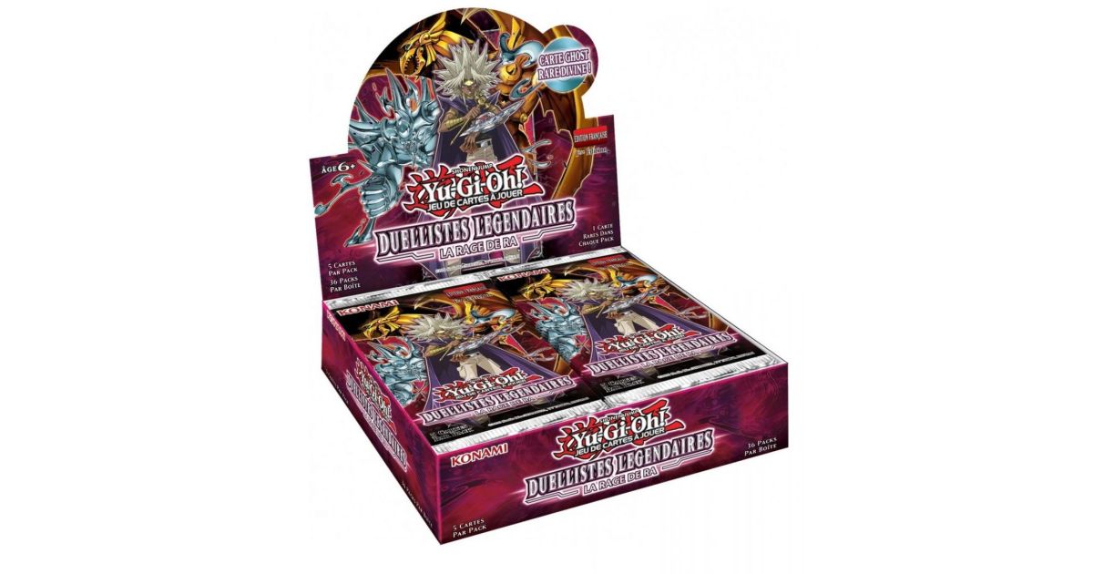 Yu Gi Oh! - Display - Box of 36 Boosters - Legendary Duelists: The Rage ...