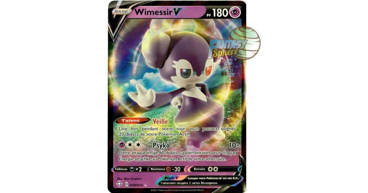 Wimessir V - Ultra Rare 39/72 - Sword and Shield Radiant Destiny ...
