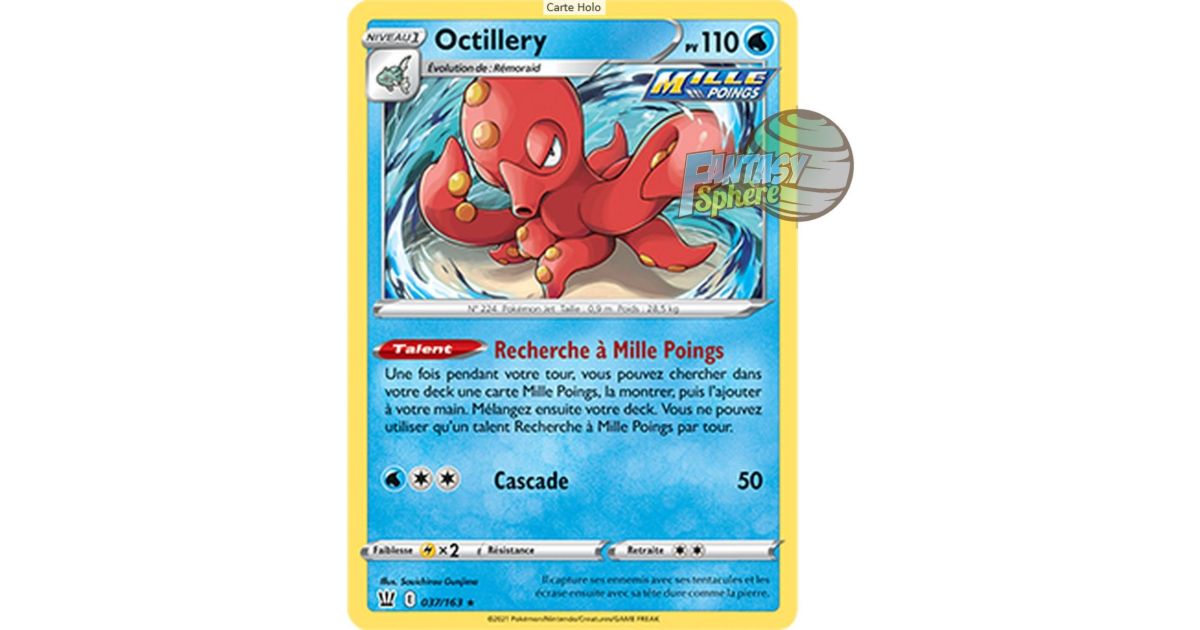 Pokémon - Octillery - Holo Rare 37/163_H - Epee et Bouclier Style de ...