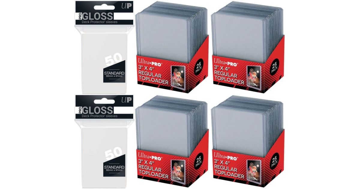 Ultra Pro - Pack - 100 Top Loader + 100 Transparent Standard Card ...