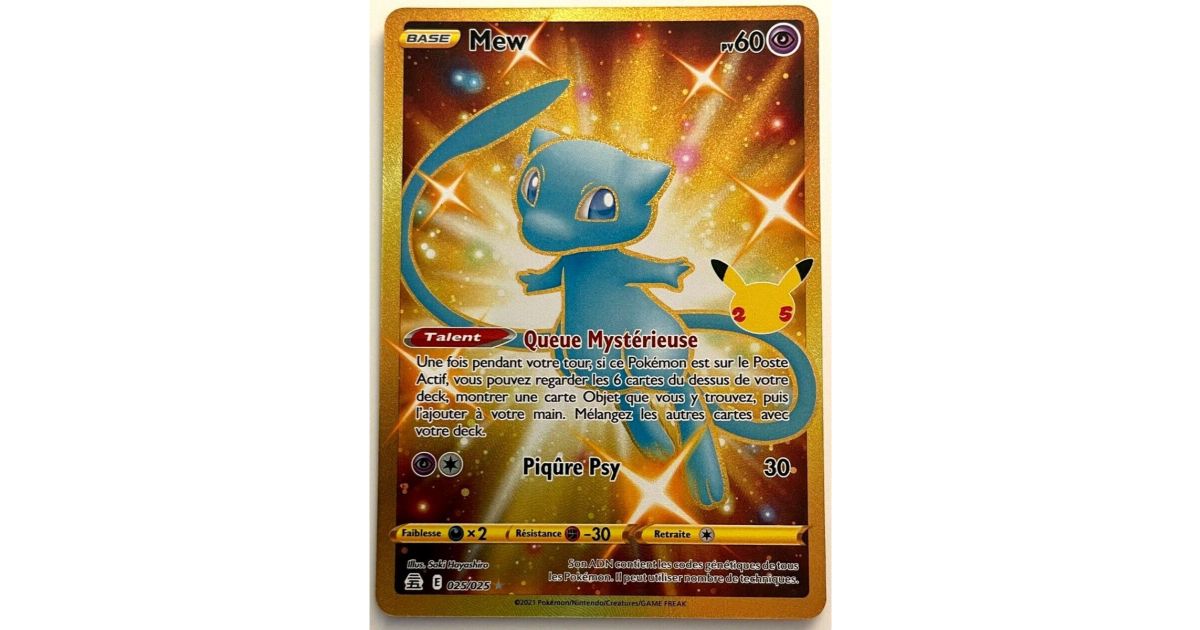 Mew - Full Art Ultra Rare 025/025 EB07.5 25 Years Celebrations ...