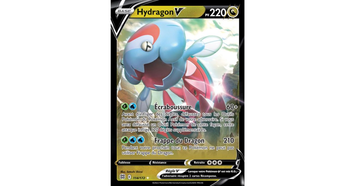 Hydragon V - Ultra Rare 114/172 - EB09 Sword and Shield Sparkling Stars ...