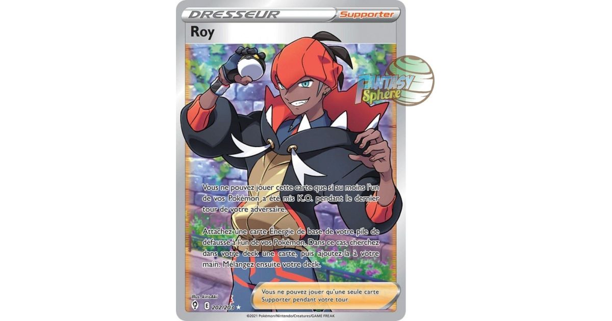 Roy - Full Art Ultra Rare 202/203 - Celeste Evolution Sword and Shield ...