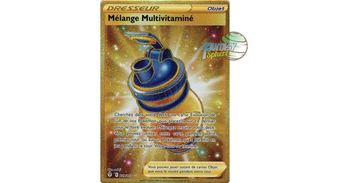Multivitamin Blend - Secret Rare 229/203 - Sword and Shield Evolution ...