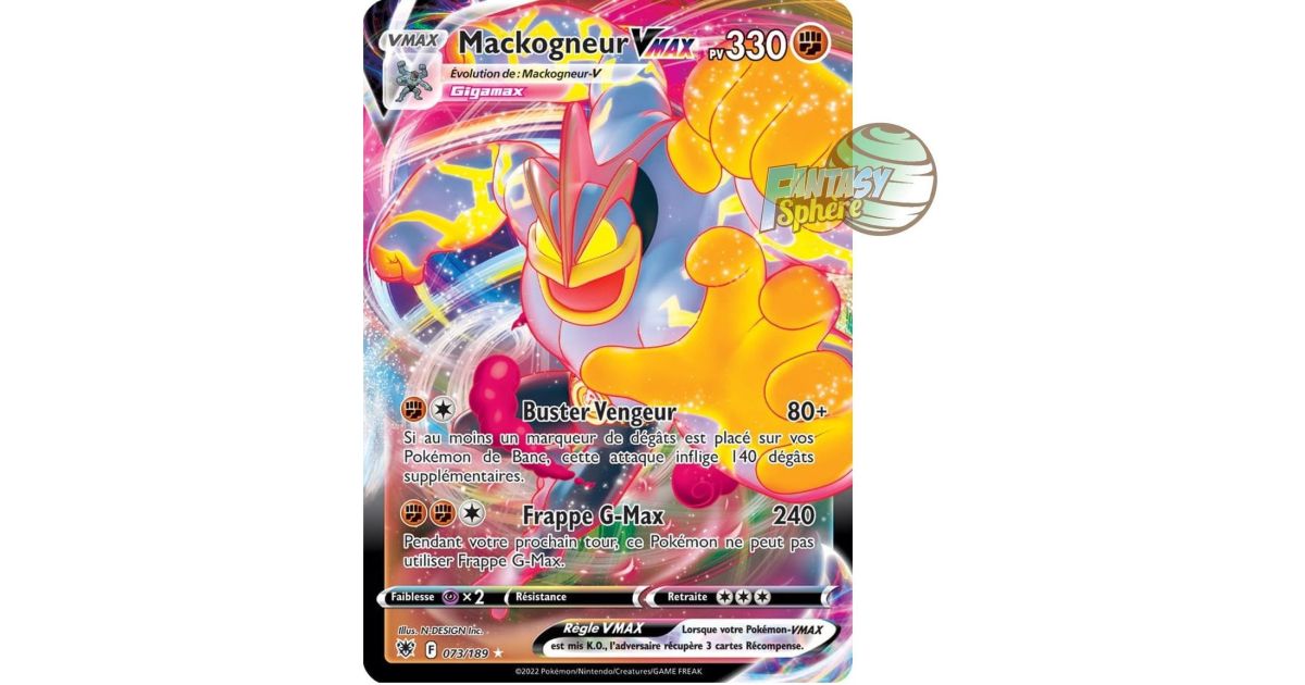 Machamp VMAX - Full Art Ultra Rare 73/189 - Sword and Shield Radiant ...
