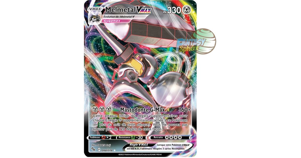Melmetal VMAX - Full Art Ultra Rare 48/78 - Pokemon Go Sword and Shield ...