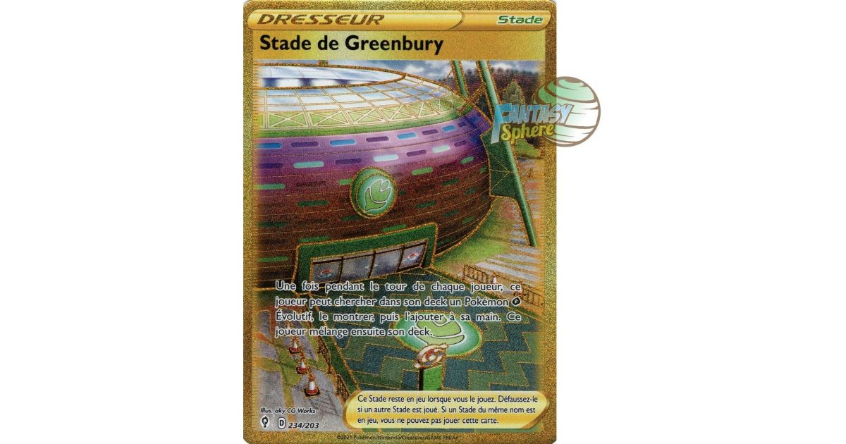 Greenbury Stadium - Secret Rare 234/203 - Celeste Evolution Sword and ...