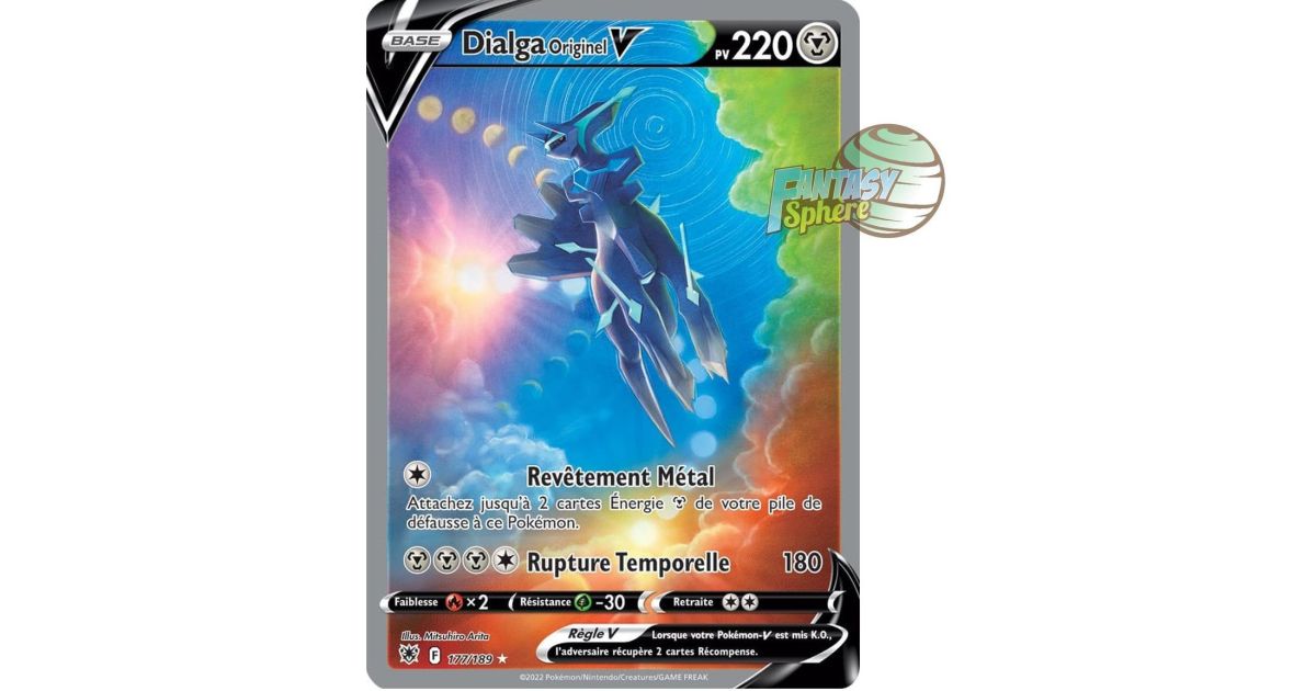 Pokémon - Dialga Original V - Full Art Ultra Rare 177/189 - Sword and ...