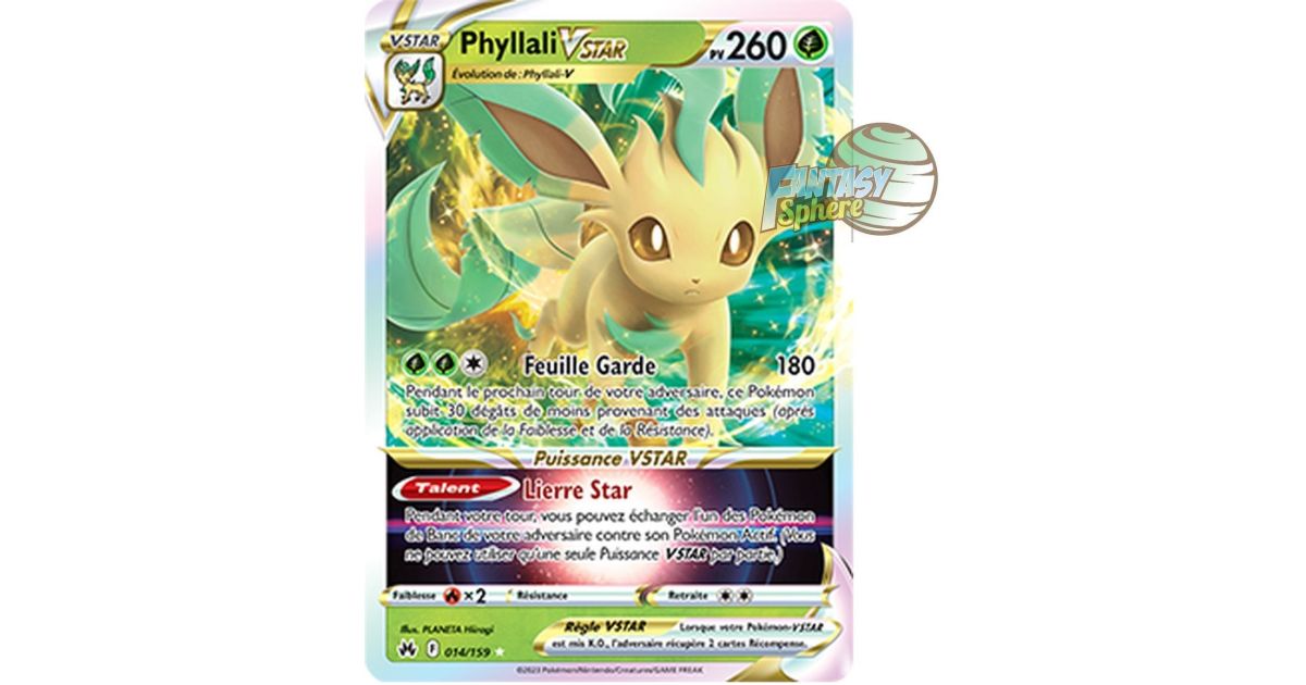 Phyllali VSTAR - Full Art Ultra Rare 14/159 - Epee et Bouclier 12.5 ...