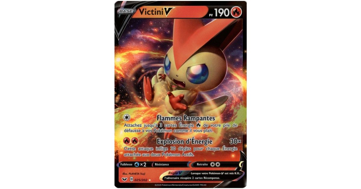 Victini V - Ultra Rare 25/202 - Sword and Shield 1 - Fantasy Sphere