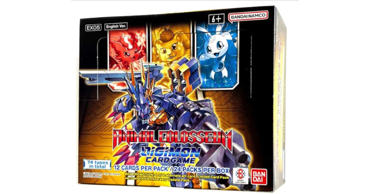 Digimon - Display - Box of 24 Boosters - EX05 Animal Colosseum - EN ...