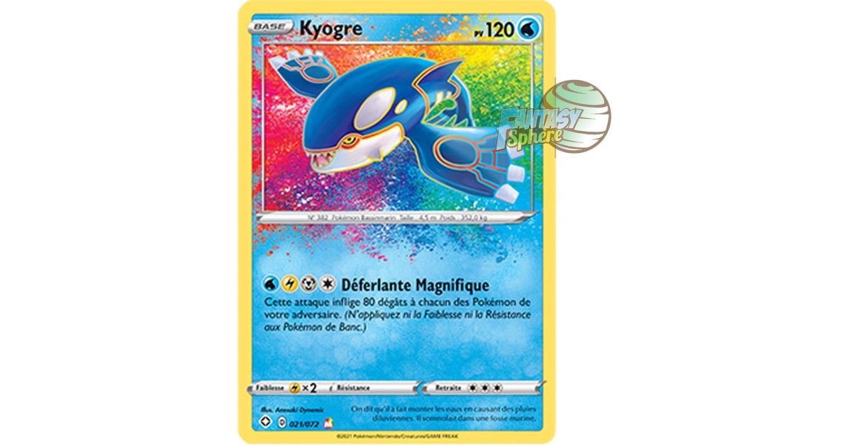 Kyogre - Amazing Rare 21/72 - Sword and Shield 4.5 Radiant Destiny ...