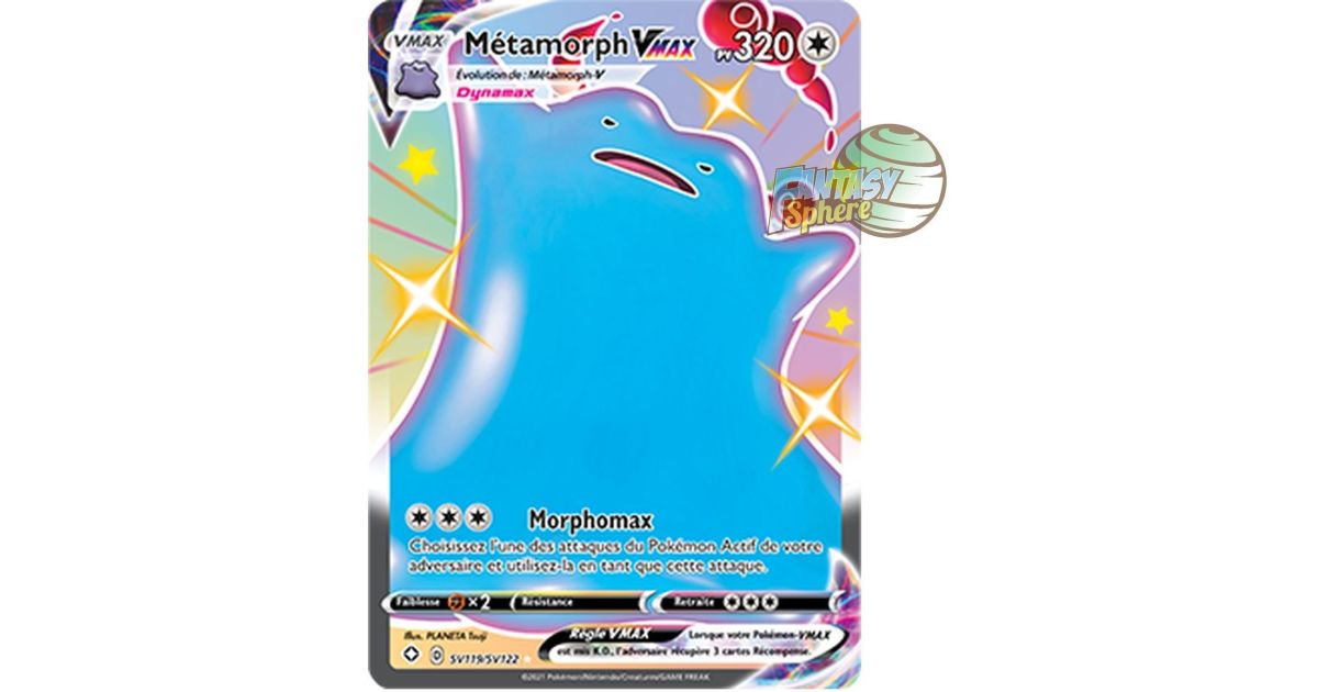 Ditto-VMAX - Full Art Ultra Rare SV119/SV122 - Sword and Shield 4.5 ...