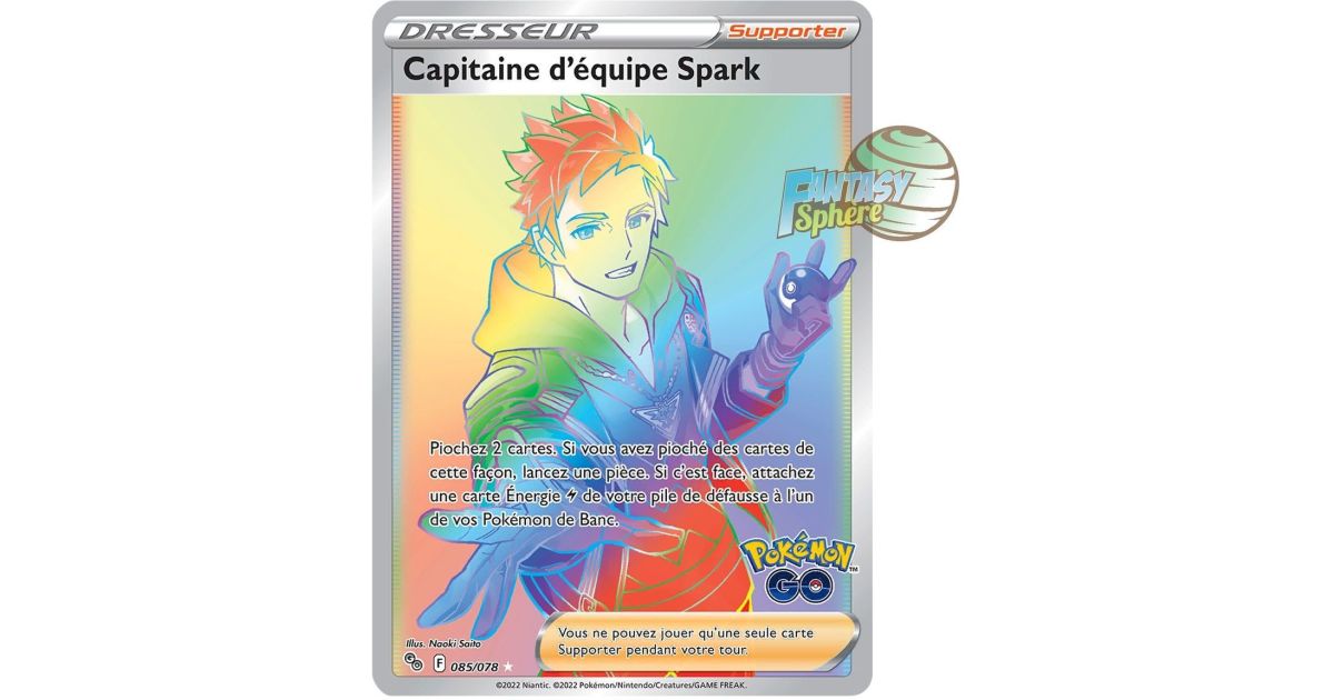 Team Captain Spark - Secret Rare 85/78 - Sword and Shield 10.5 Pokemon ...