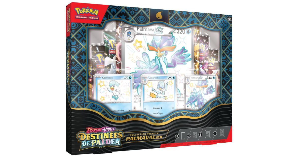 Pokémon - Palmava EX Collection Box - Scarlet and Purple - Paldea's ...