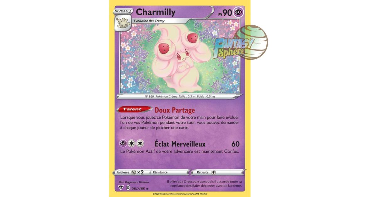 Charmilly - Rare 81/185 - Sword and Shield 4 Voltage Brilliant ...