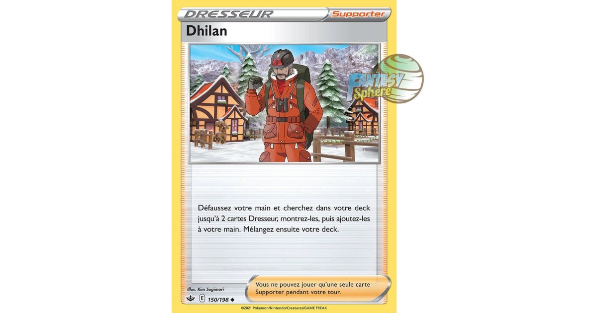 Dhilan - Uncommon 150/198 - Sword and Shield 6 Reign of Ice - Fantasy ...