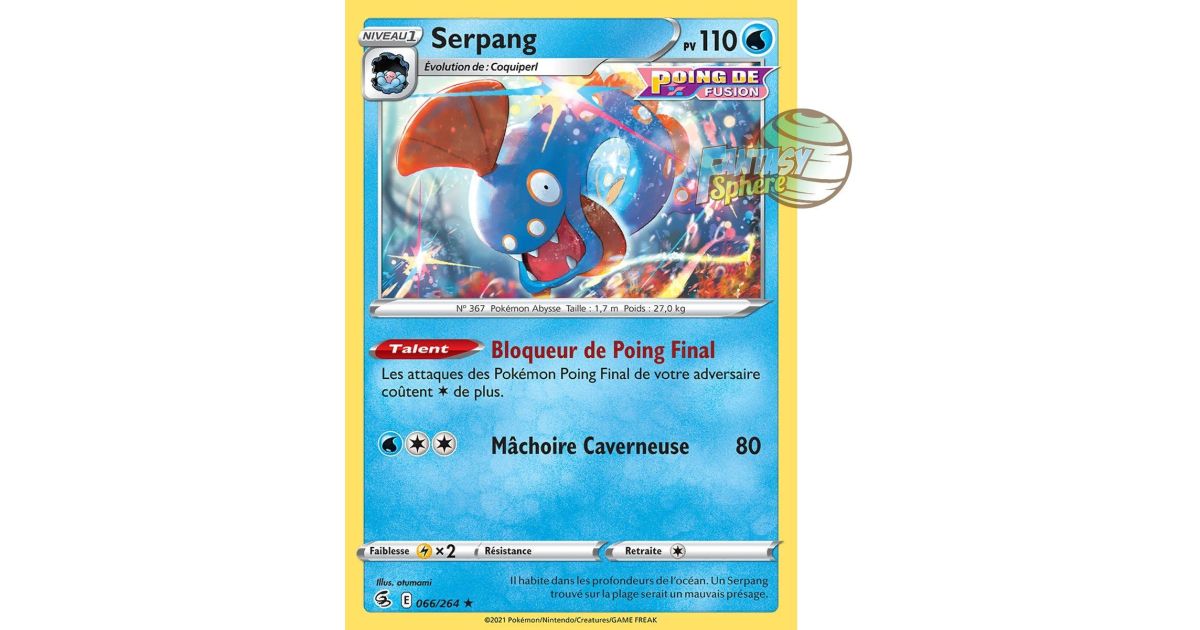 Serpang - Rare 66/264 - Sword and Shield 8 Fusion Fist - Fantasy Sphere
