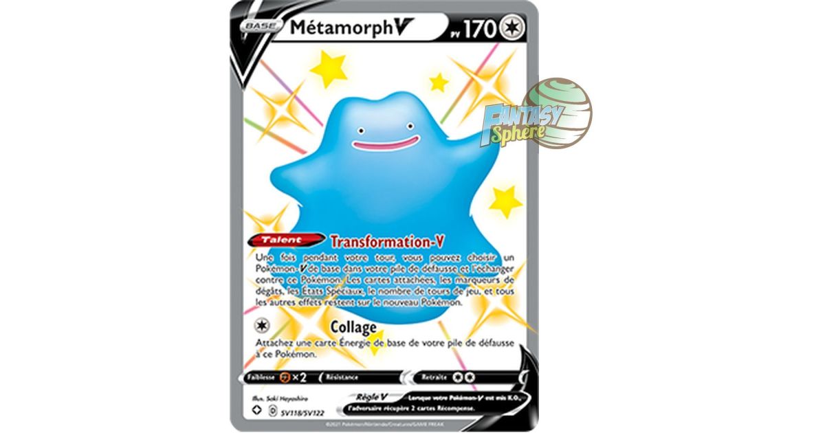 Ditto-V - Full Art Ultra Rare SV118/SV122 - Sword and Shield 4.5 ...