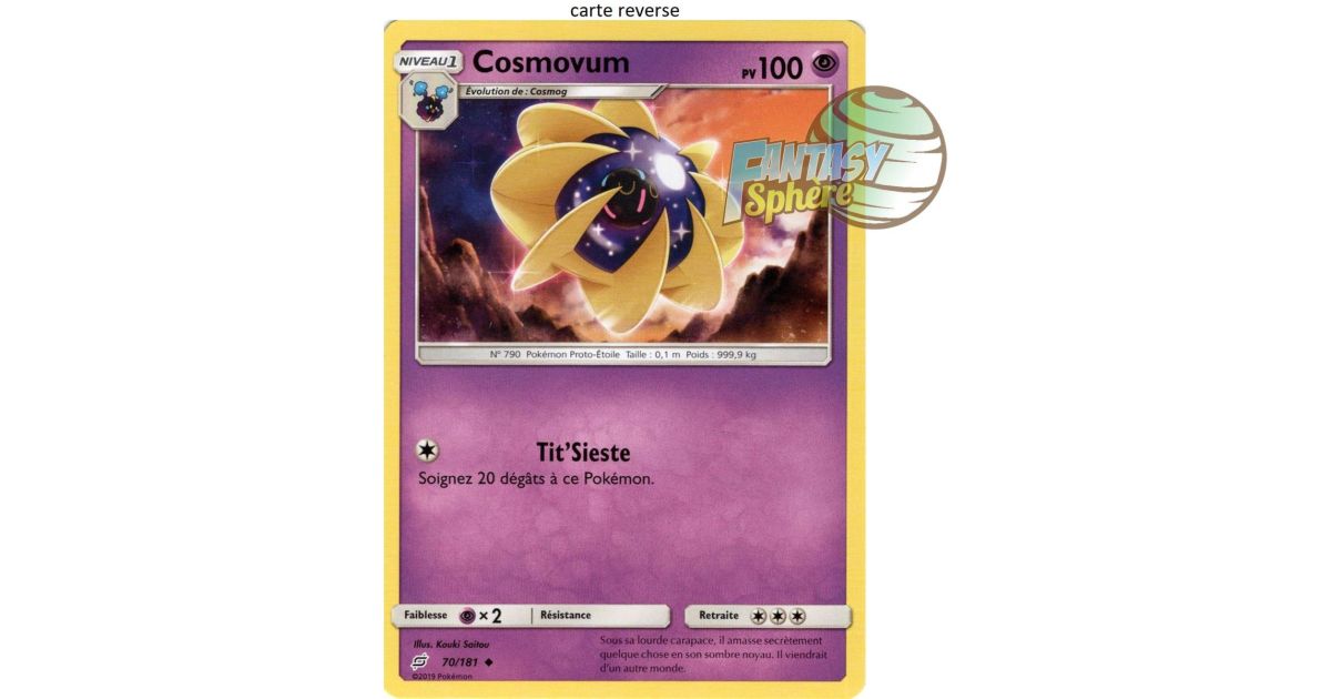 Cosmovum - Reverse 70/181 - Sun and Moon 9 Shock Duo - Fantasy Sphere