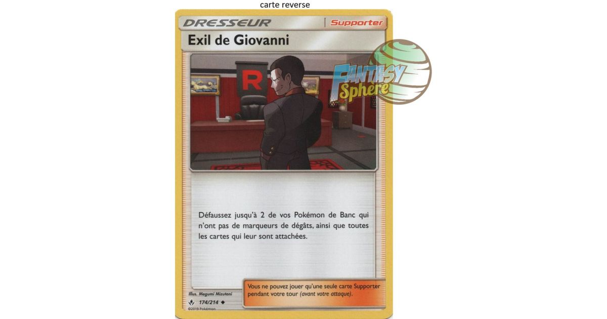 Exile of Giovanni - Reverse 174/214 - Sun and Moon 10 Infallible ...