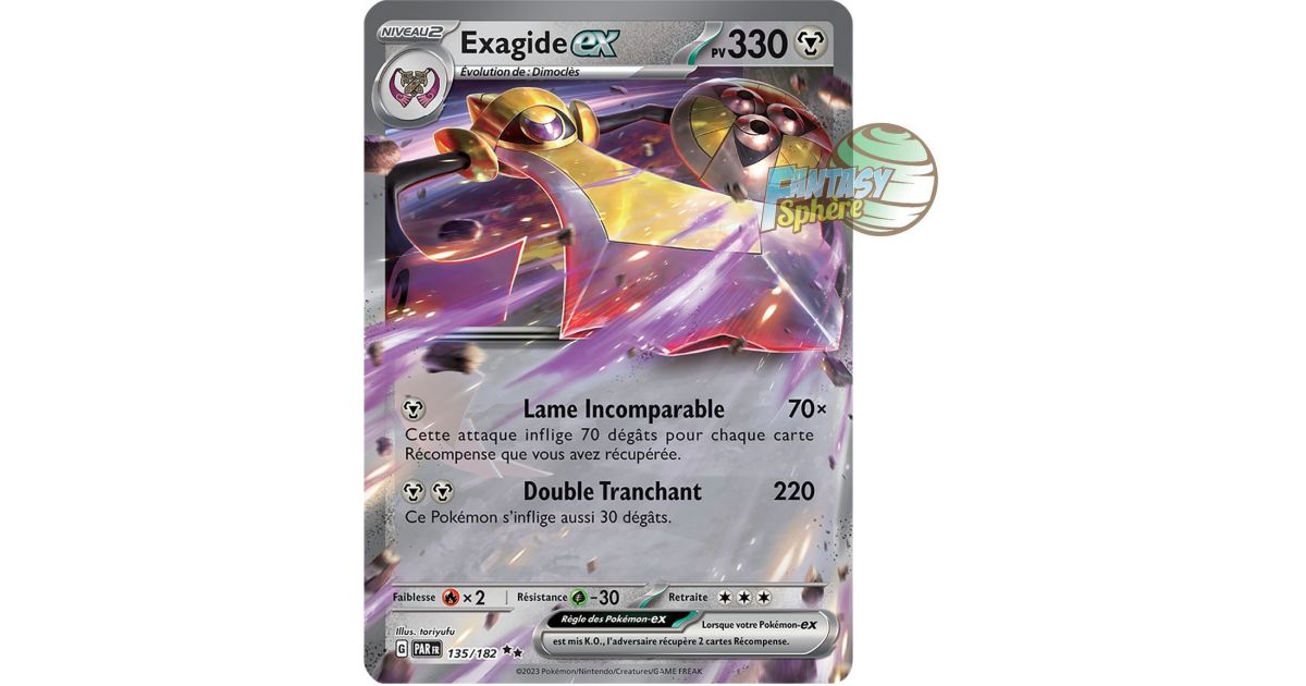 Exagide EX - Double Rare 135/182 - Scarlet and Violet Paradox Rift ...