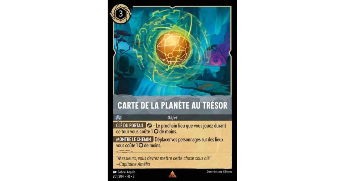 Map of the treasure planet - 201/204 - ITI - Les Terres d'Encres - Rare ...