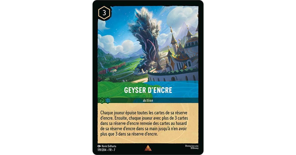 Ink Geyser - 119/204 - ARI - Archazia Island - Rare - French - Fantasy ...