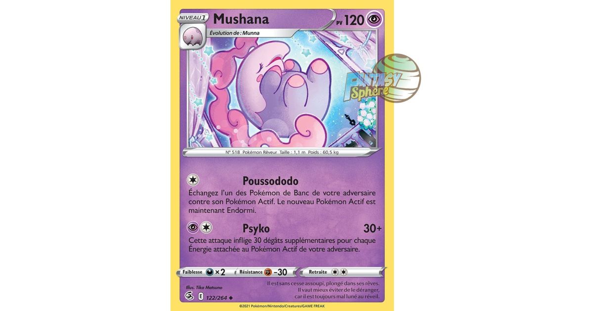 Mushana - Uncommon 122/264 - Sword and Shield 8 Fusion Fist - Fantasy ...