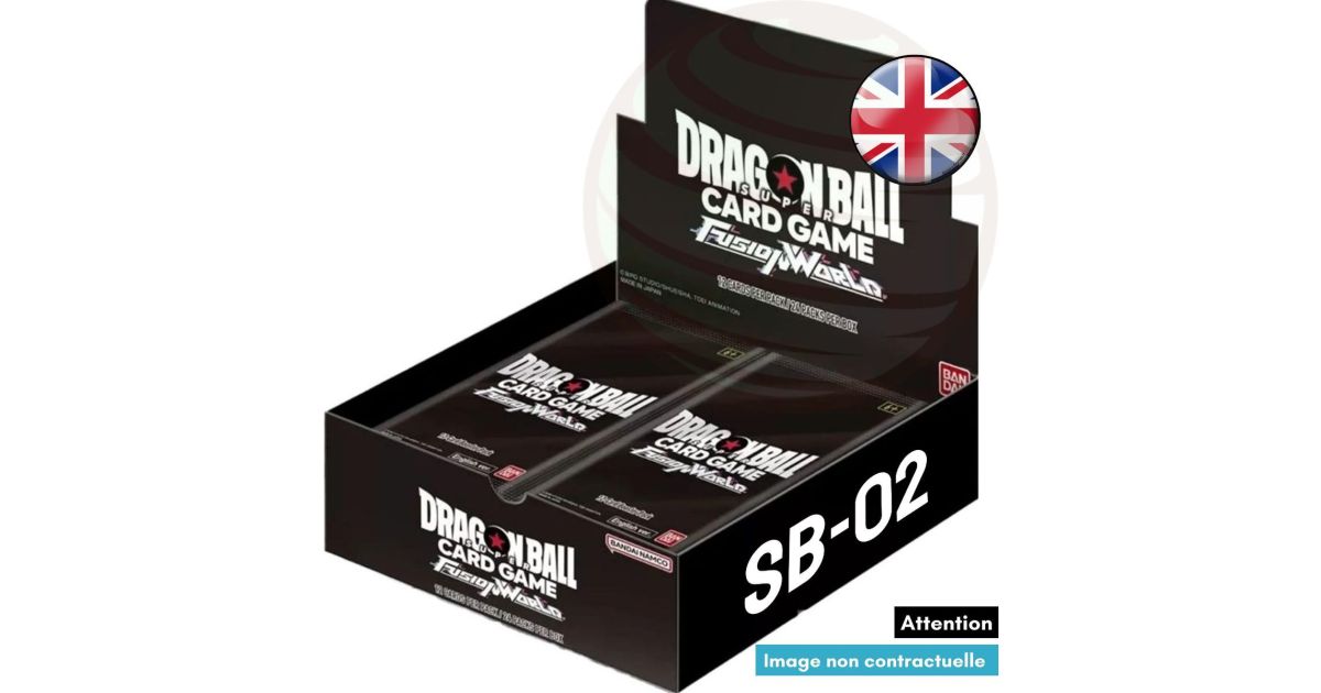 Box of 24 Boosters - Manga Booster Pack 02 - SB02 - Dragon Ball Super CG Fusion World - EN ...