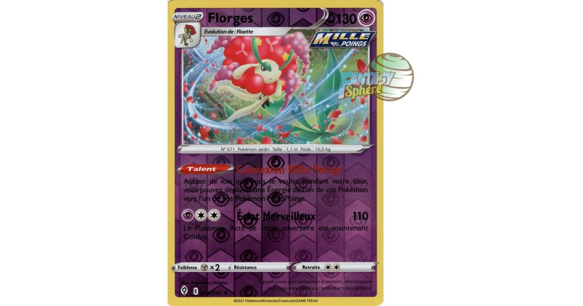 Florges - Reverse 73/203 - Sword and Shield 7 Celeste Evolution ...