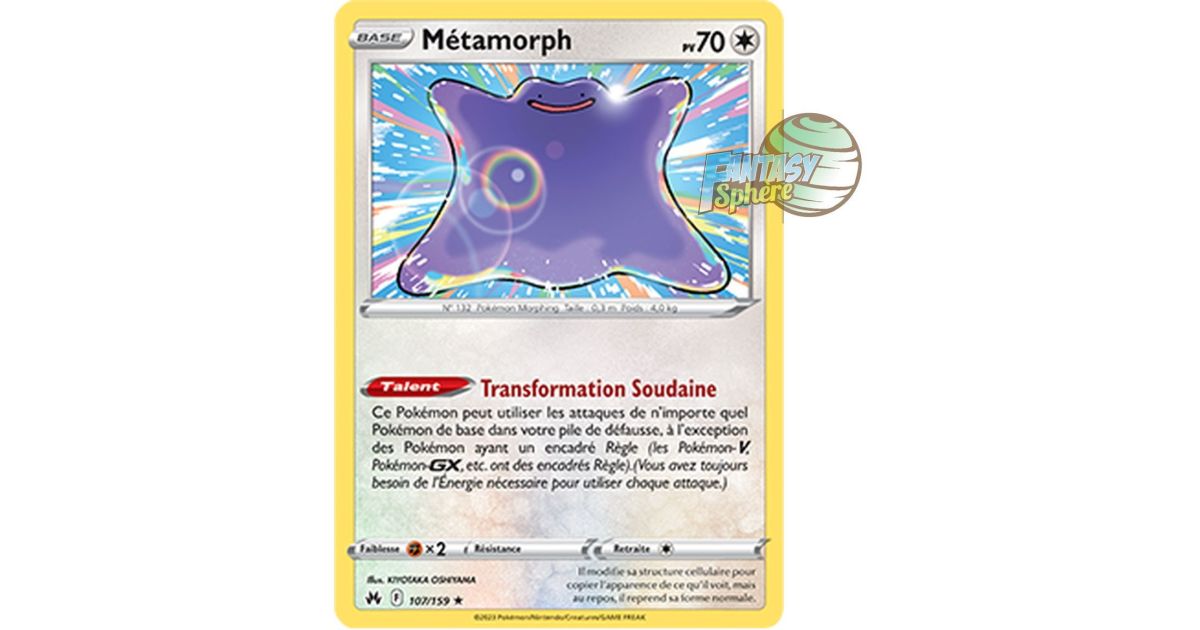 Metamorph - Reverse 107/159 - Sword and Shield 12.5 Zenith Supreme ...