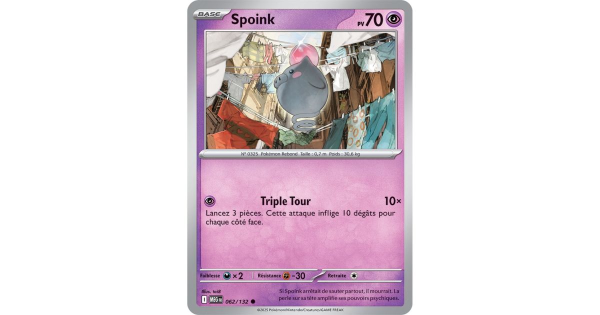 Spoink - Common 62/132 - Mega Evolution - Fantasy Sphere