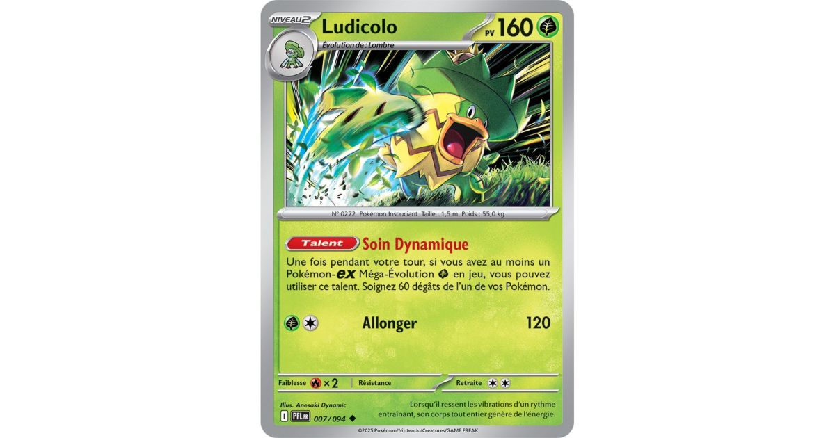 Ludicolo - Reverse 7/94 - Mega Evolution 2 Phantasmagorical Flames ...